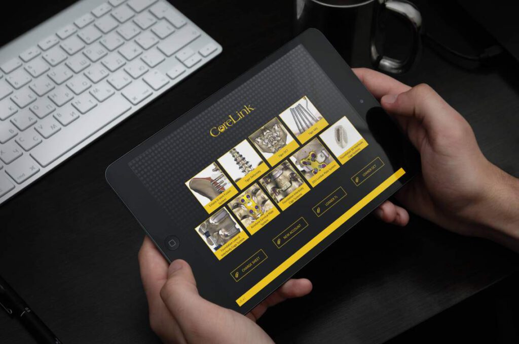 "Discover-My-Implant" Application CoreLink - SYNTHES3D